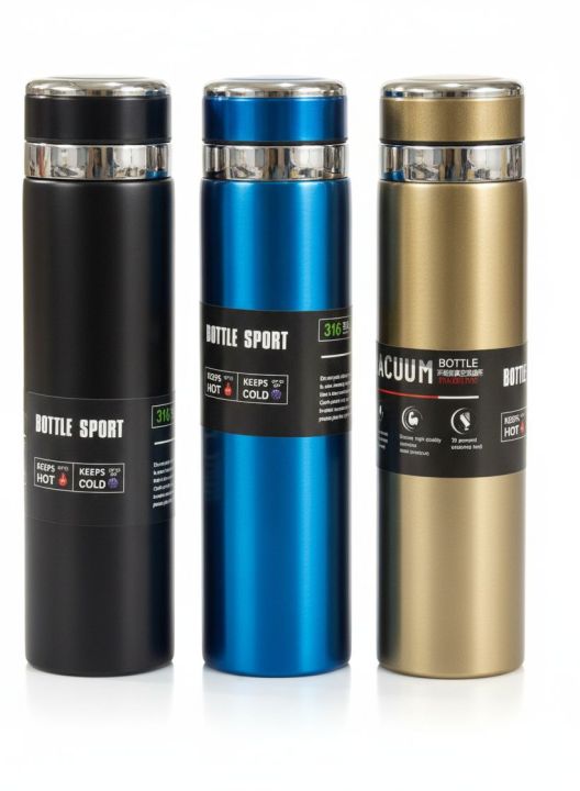 SUS 316 Vacuum Bottle Sport XL (Black/Blue/Gold) | Daraz.pk