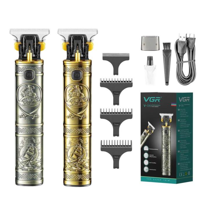 VGR V-096 Hair Cut Machine Beard Trimmer Rechargeable Vintage T9 ...