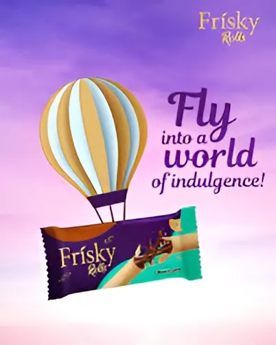 Innovative Frisky Rolls - Wafer Snack, Milk, Hazelnut & Chocolate ...