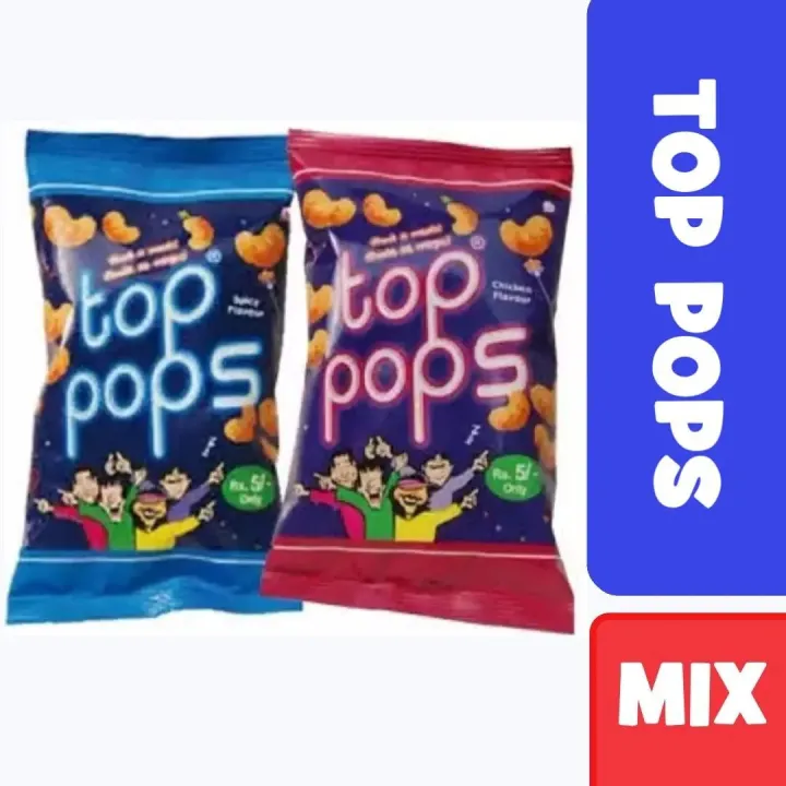 Top Pops Pack of 20 - Mix Flavors | Spicy & Chicken Snacks | Daraz.pk