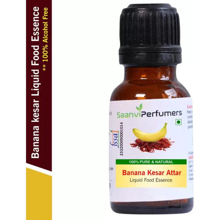 Saanvi perfumers Banana Kesar Attar Essence Edible Grade 30ml | Daraz.pk