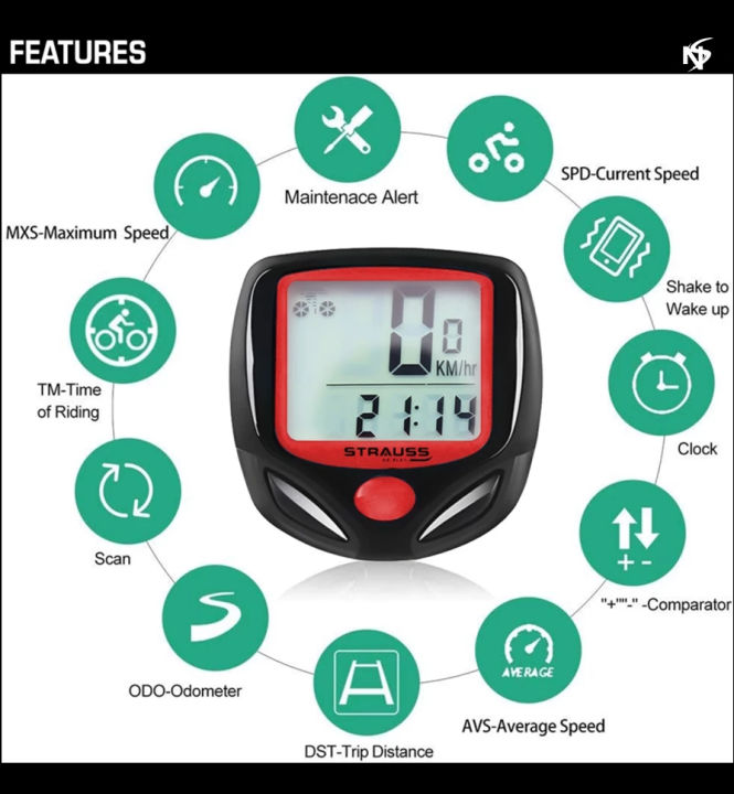 Bicycle Speedometer & stopwatch computer SB 318 Bicycle speed ...
