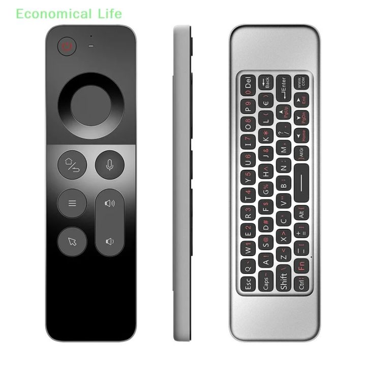 Voice Air Mouse Remote Control W3 2.4G English Handheld Mini Wireless ...