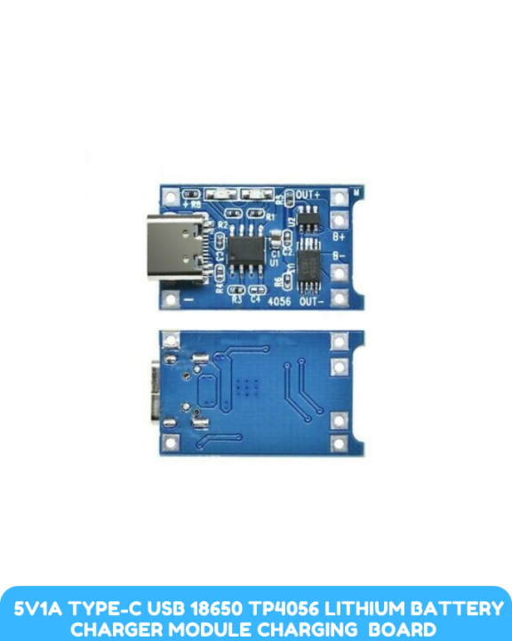 Power Bank Module Circuit 5v1a Type c C 18650 TP4056 Lithium Battery Charger Module Charging ...