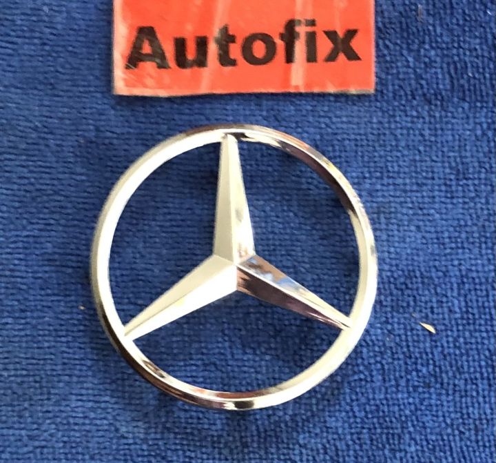 Mercedes Steering wheel plastic Logo 5.5 CM Silver Chrome 01 PC | Daraz.pk