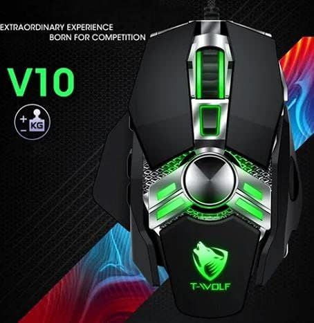 T wolf RGB Mechanical Gaming Mouse Adjustable 7000 DPI | T-Wolf Wolf ...