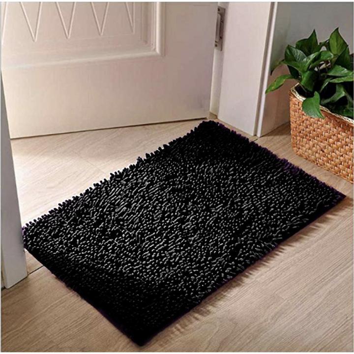 Microfiber absorbent mats Room Mat Bathroom Chenille Rug Absorbent ...