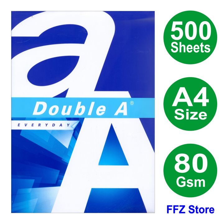 Double A, A4 Paper 80gsm Rim/Ream, 500 Sheets | Daraz.pk