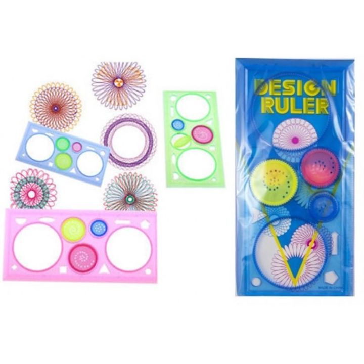 1 Pc New Spirograph Geometric Ruler Stencil Design Ruler Set Spiral Art ...