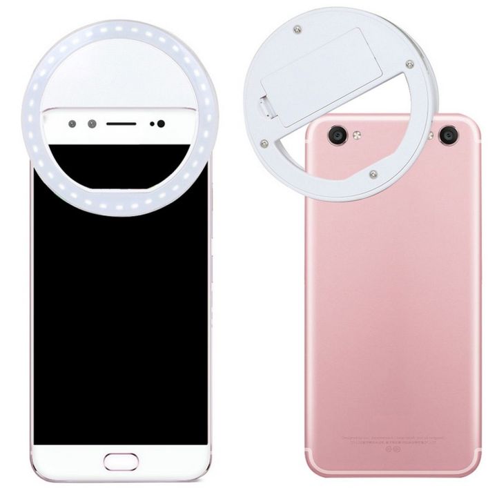 SELFIE RING LIGHT LED FLASH FOR MOBILE CAMERA - With Rechargeable ...