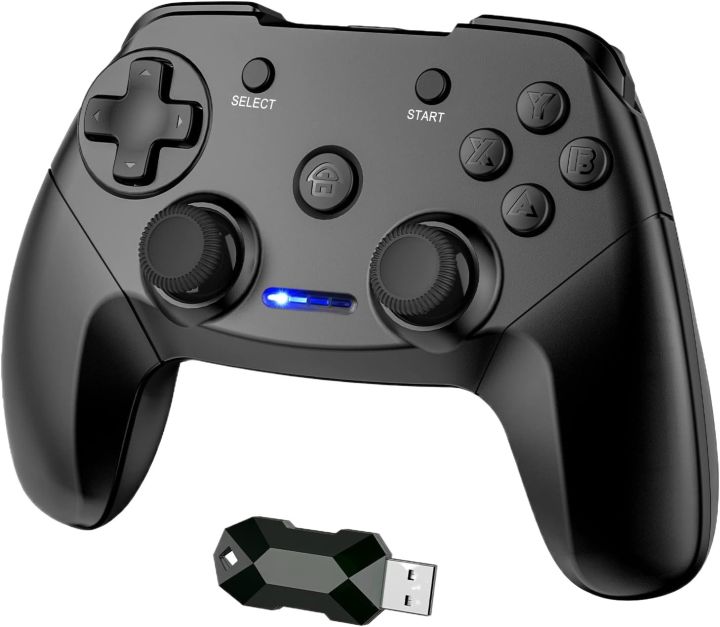 CHEREEKI Controller for PC, Wireless Gaming Controller 2.4G for PS3, PC ...