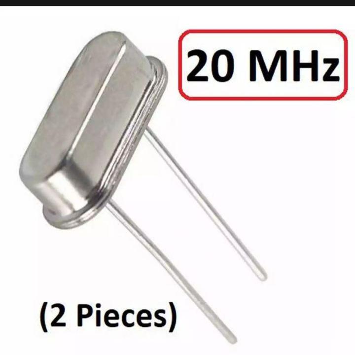 2 Pieces- 20MHz frequency crystal oscillator | Daraz.pk