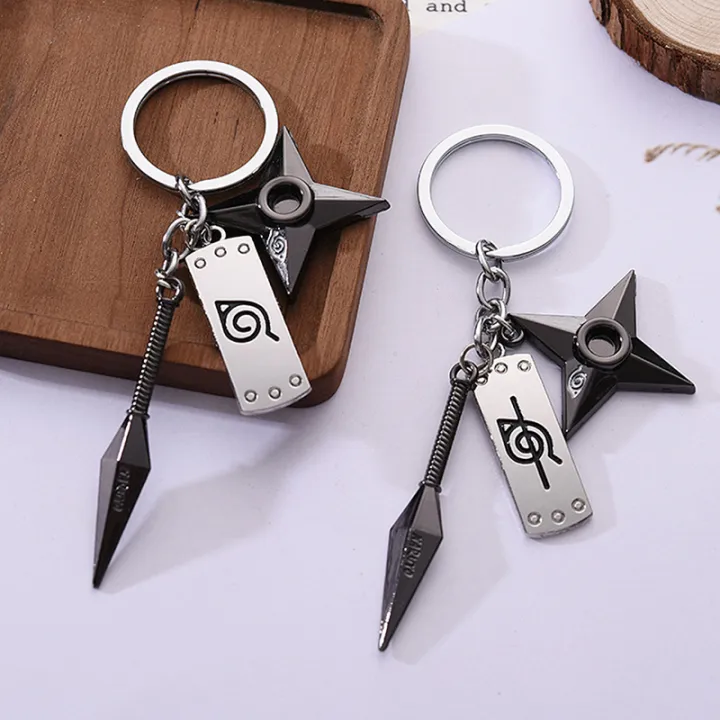Konoha Ninja Keychain 2021 Men Anime Trinkets Keyring Narutos Accessory ...