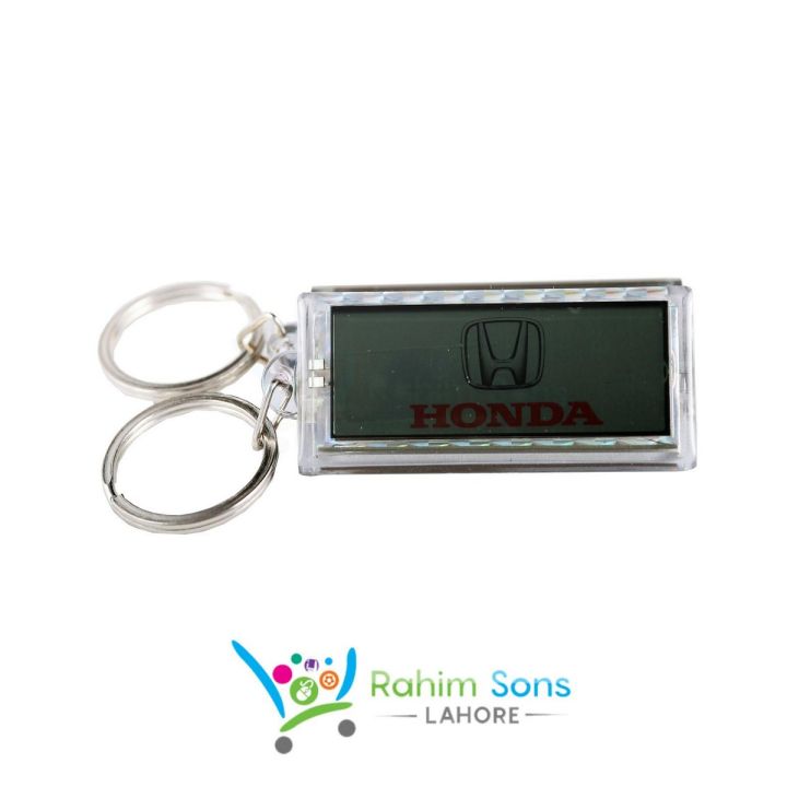 RS High Class Solar Charging Key Chain Honda Logo with Metal Ring ...