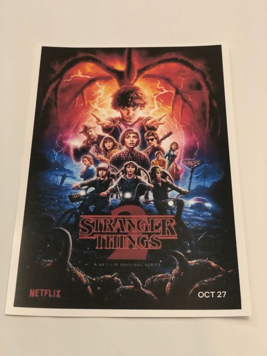 All Stranger Things TV show aesthetic a4 size vinyl sticker poster ...
