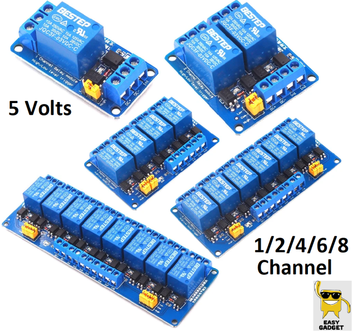 1/2/4/6/8 Channel Relay Module For Arduino In Pakistan DC 5V | Daraz.pk
