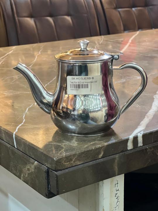 TEA POT 4-CUPS SERVING Stainless Steel | Daraz.pk