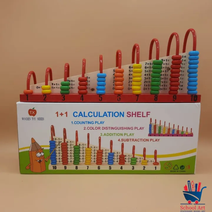 Calculation Shelf Abacus Counting Math Learning Early Educational Toys