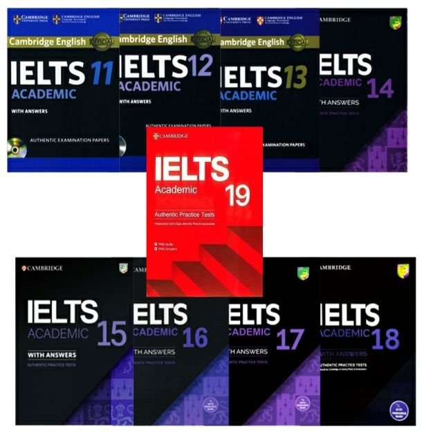 IELTS Academic Training 11 to 19 Nine Books set with QR Code for Audio ...