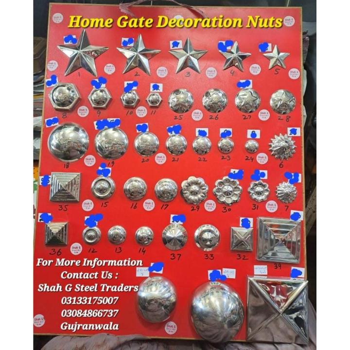 Gate Decorations Topes , Dabri and Nuts Designs in Stainless Steel ...