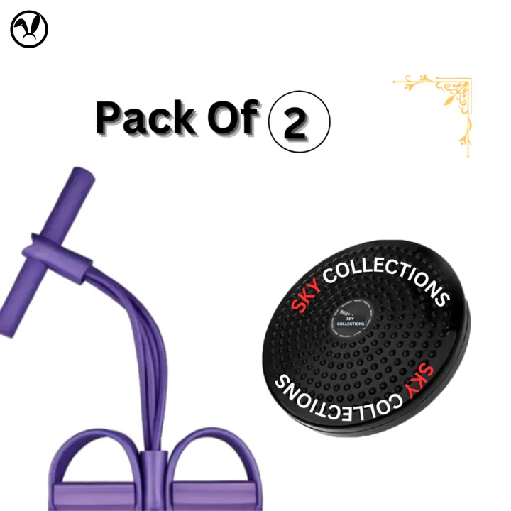 Twister Disc Plate & Pull Reducer Tummy Trimmer Set | Home Gym and ...