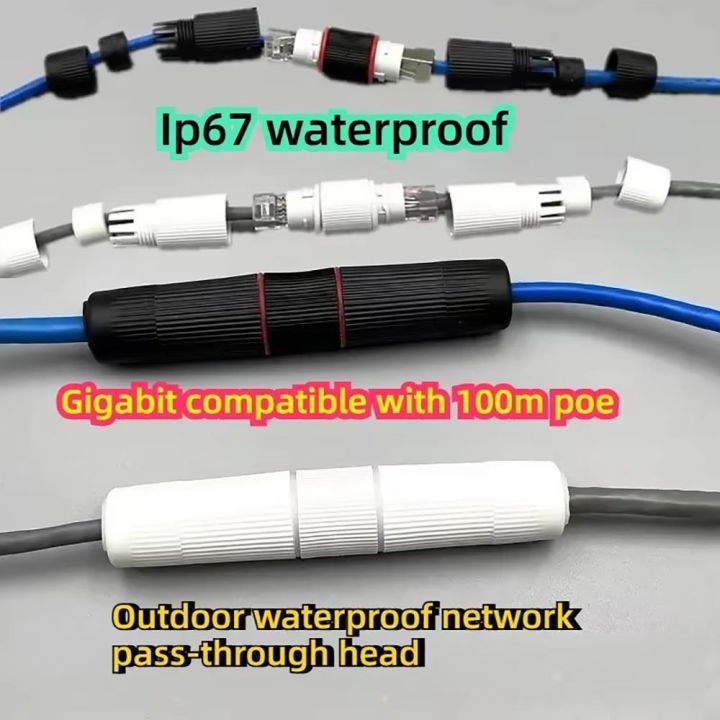 1Pcs New Straight-through RJ45 Docking Connector Double Head Broadband ...