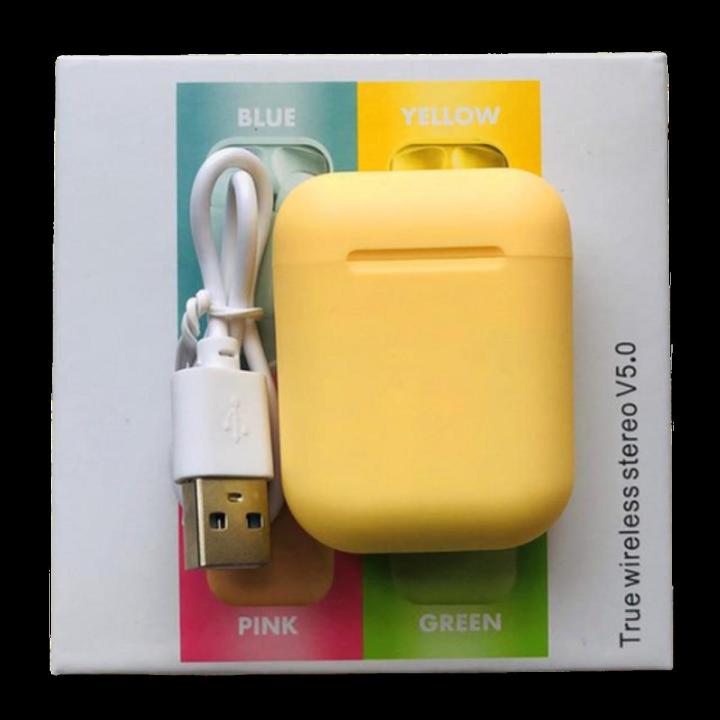 INPODS i12 EARBUDS TWS BLUETOOTH V5.0 WITH CHARGING CASE AND CABLE ...