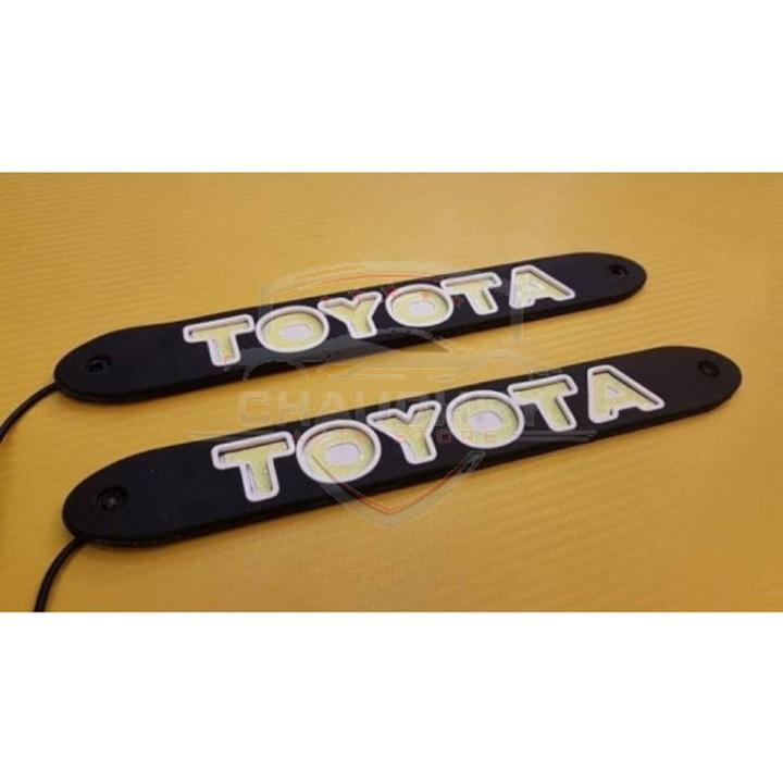 TOYOTA Flexible COB LED Car DRL Daytime Running Light Fog Driving Lamp ...