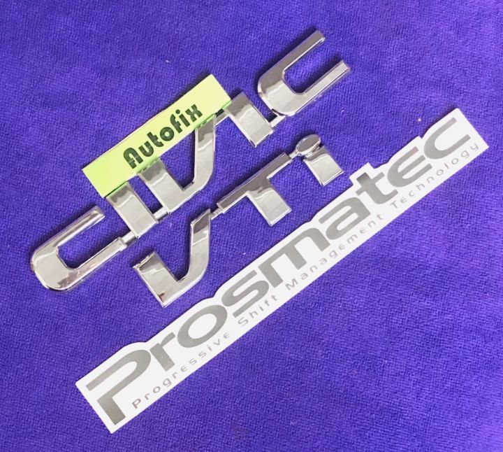 Honda Civic vti 2001-05 rear plastic Emblems set 03 pcs | Daraz.pk