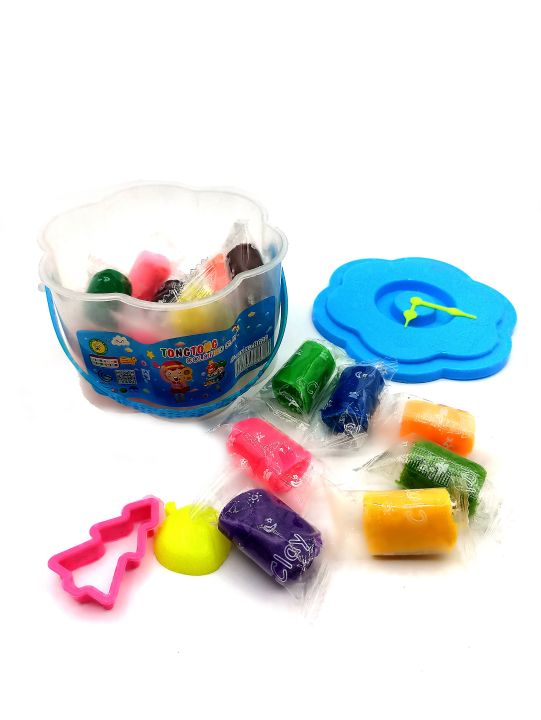 Bucket Style Clock Clay Playdough Big Size ,Art & Craft, Play Doh ...