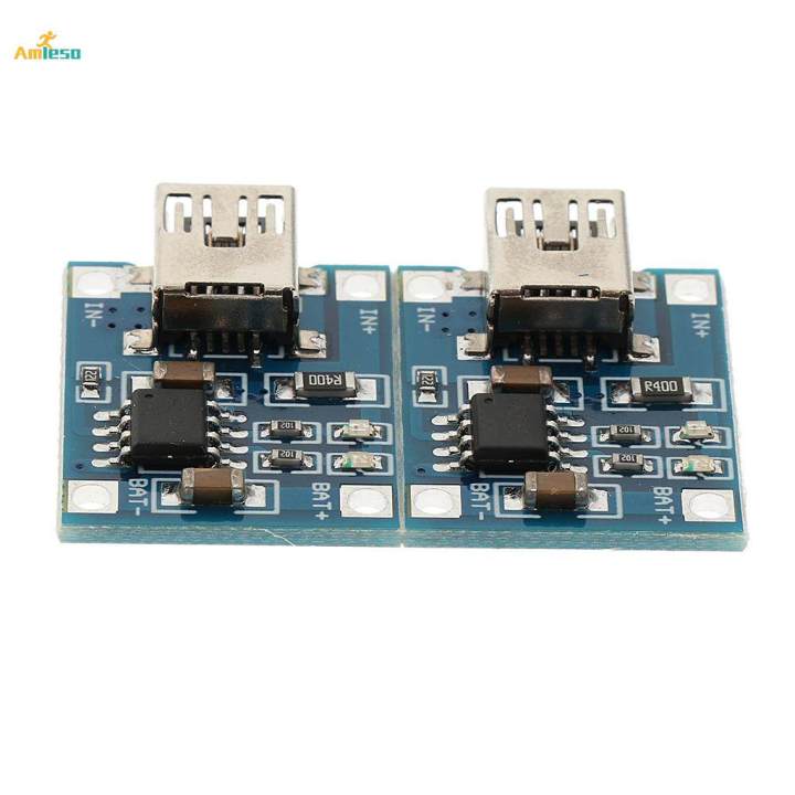 2x 5V Mini USB 1A Lithium Battery Charger Board and Protection Board ...