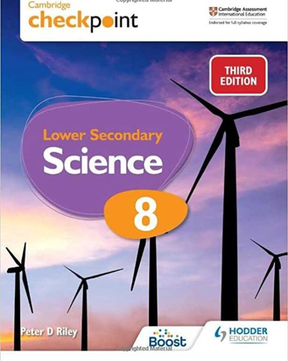 CAMBRIDGE CHECKPOINT LOWER SECONDARY SCIENCE STUDENT’S BOOK 8 | Daraz.pk