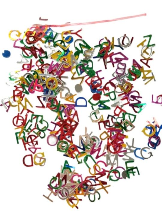 50g -ABC - Glitter, Holographic Glitter English Alphabet Flakes For ...