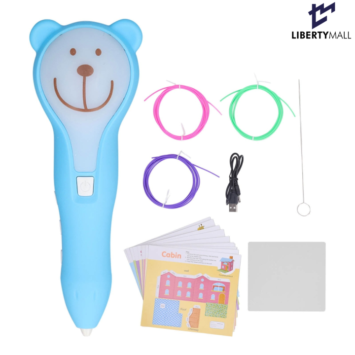 Liberty Mall 3D Pen for 3D Printing, PCL Drawing Pen, USB Chargeable 3D ...