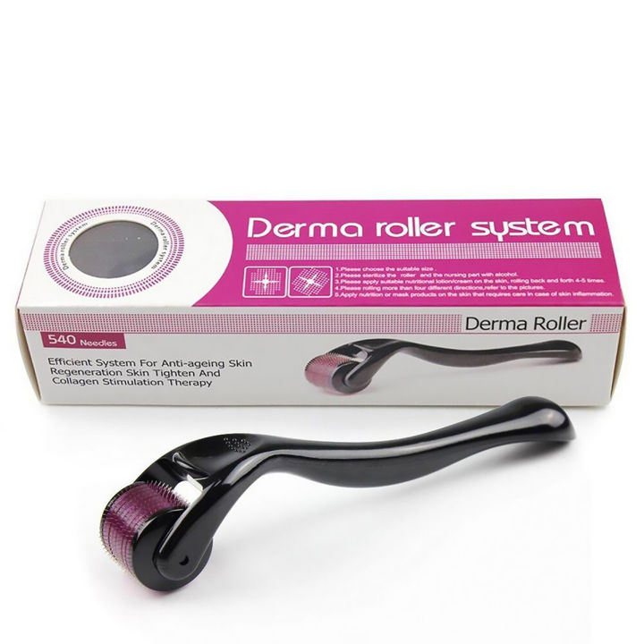 Derma Roller 0.5mm with 540 Micro Needle for Hair Growth and Facial ...