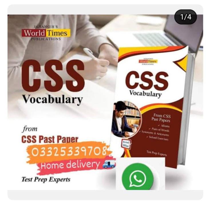 CSS vocabulary From CSS Past Papers By JWT | Daraz.pk