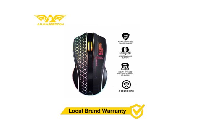 Wireless Gaming Mouse Mikoyan Foxbat Kevlar-3 | Daraz.pk