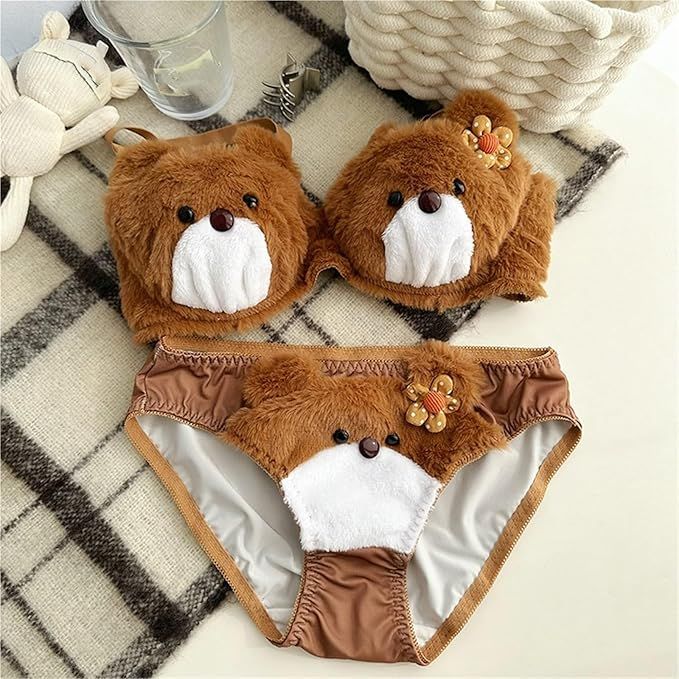 Teddy Bear Theme Bra Set | Cute Underwear and Bra Set for women | Soft ...