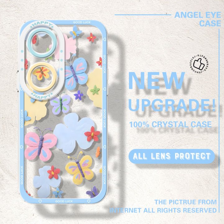 YYDS for Honor X7B Back Cover Summer Cartoon Butterfly Transparent ...