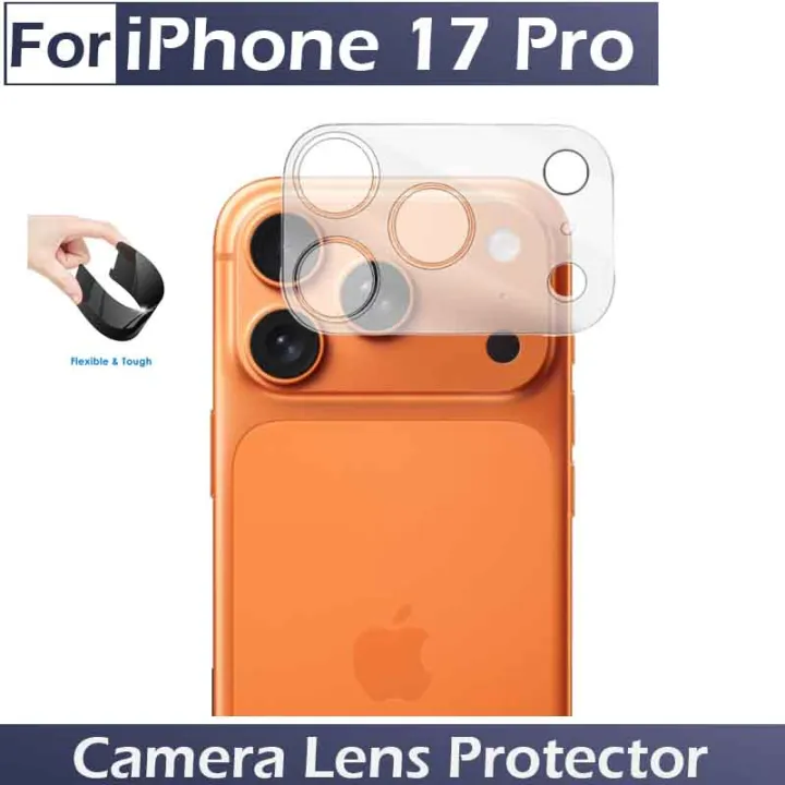 Apple iPhone 17 Pro Back Camera Lens Protector 9H Flexible Soft Nano ...
