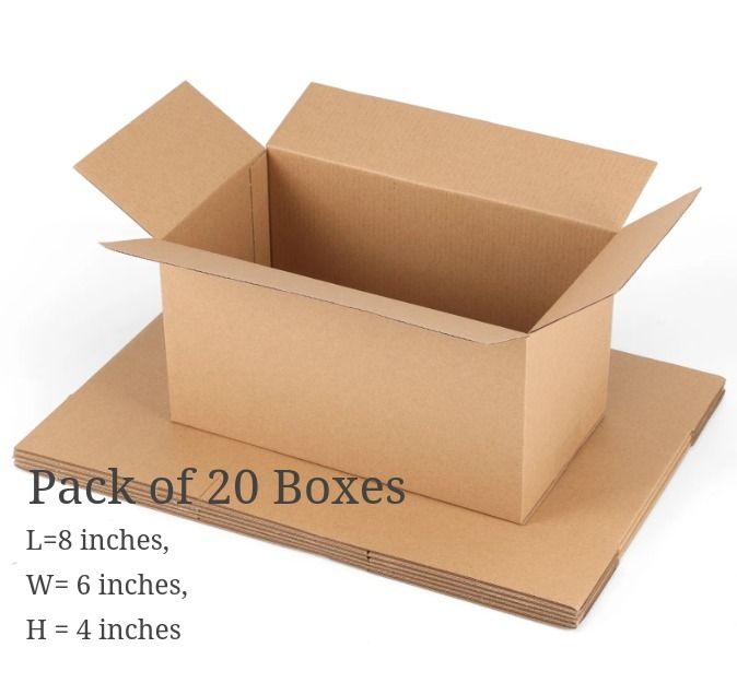 Daraz Packing Box - Packing Material - Shipping Box size 8x6x4 inches - Boxes for packing and ...