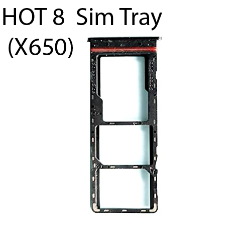 Sim Card Tray Holder for Infinix Hot 8 X650C Black | Daraz.pk