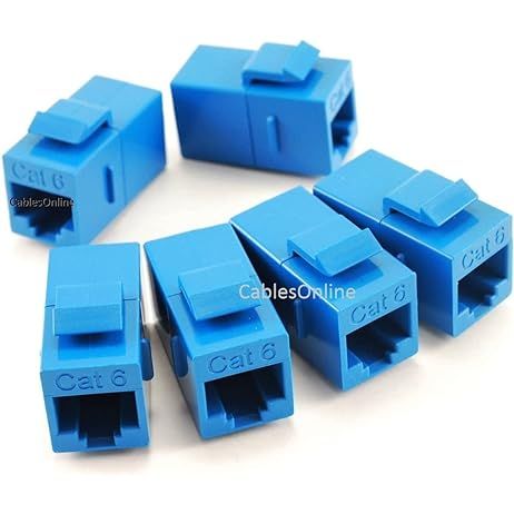 RJ45 Female to UTP CAT6 keystone jack inline coupler connector adapter ...