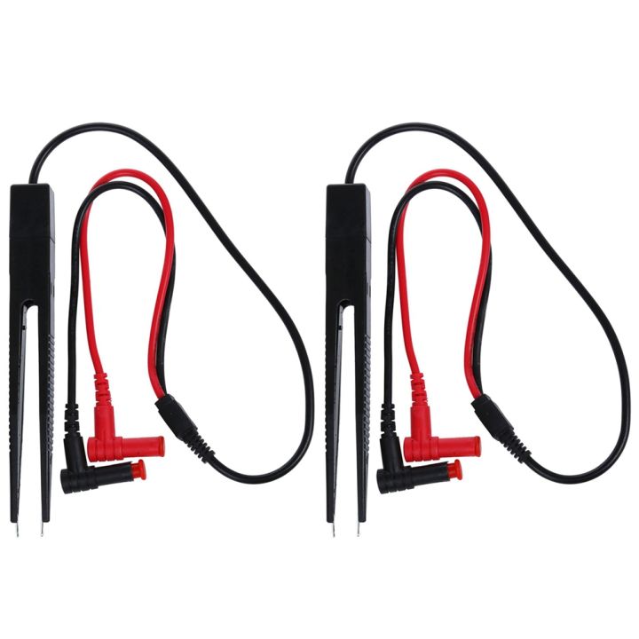 ICQURBT 2X SMD Chip Test Clip Meter Lead Probe Multimeter Tweezer ...
