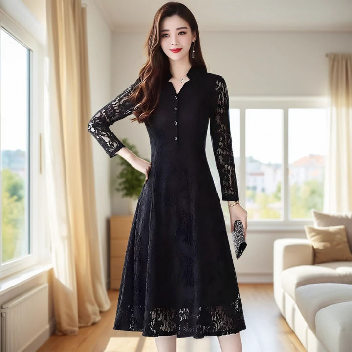 Star Garnet Black Net Long Maxi Frock for Ladies, Polyester Fabric ...