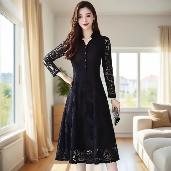 Star Garnet Black Net Long Maxi Frock for Ladies, Polyester Fabric ...