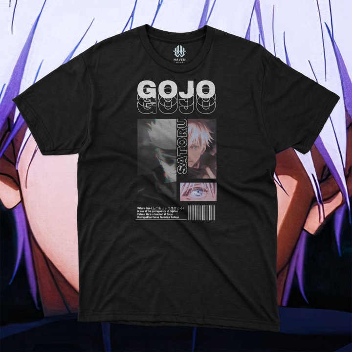 Gojo Satoru Jujutsu Kaisan T-shirt Anime Black T-shirt | Daraz.pk