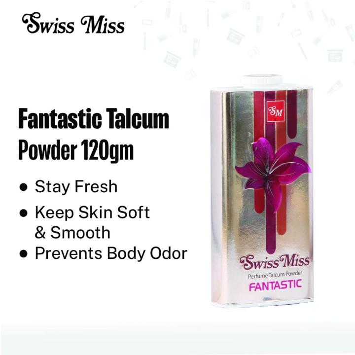 Swiss Miss Talcum Powder Fantastic 120gm | Daraz.pk