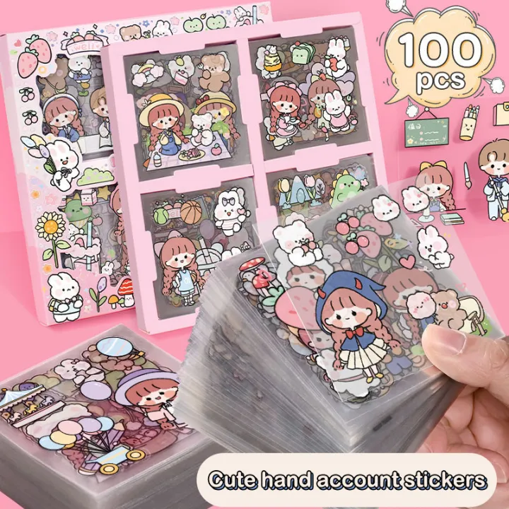 20Pcs PET Pattern Cartoon Scrapbooking Cute Sticker DIY Handbook Kawaii ...