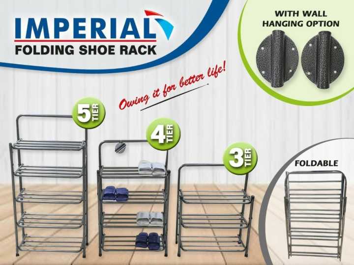 Imperial Heavy Duty 4 Tier Shoe Rack (HT) | Daraz.pk